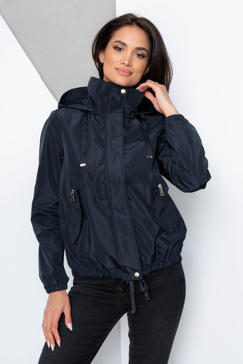 Geaca subtire impermeabila - AMARA - Bleumarin – BWEAR.RO
