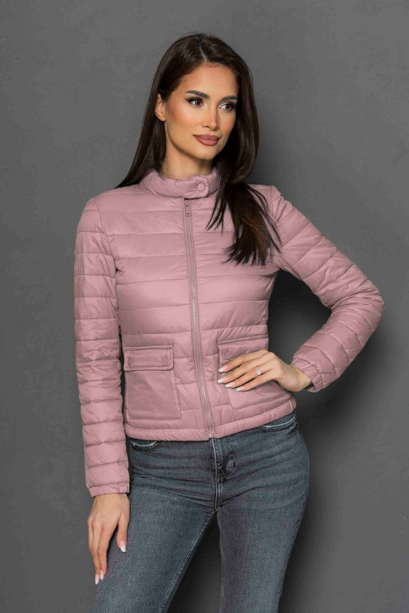 Geaca subtire fara gluga - GIULIA - Roz Prafuit – BWEAR.RO