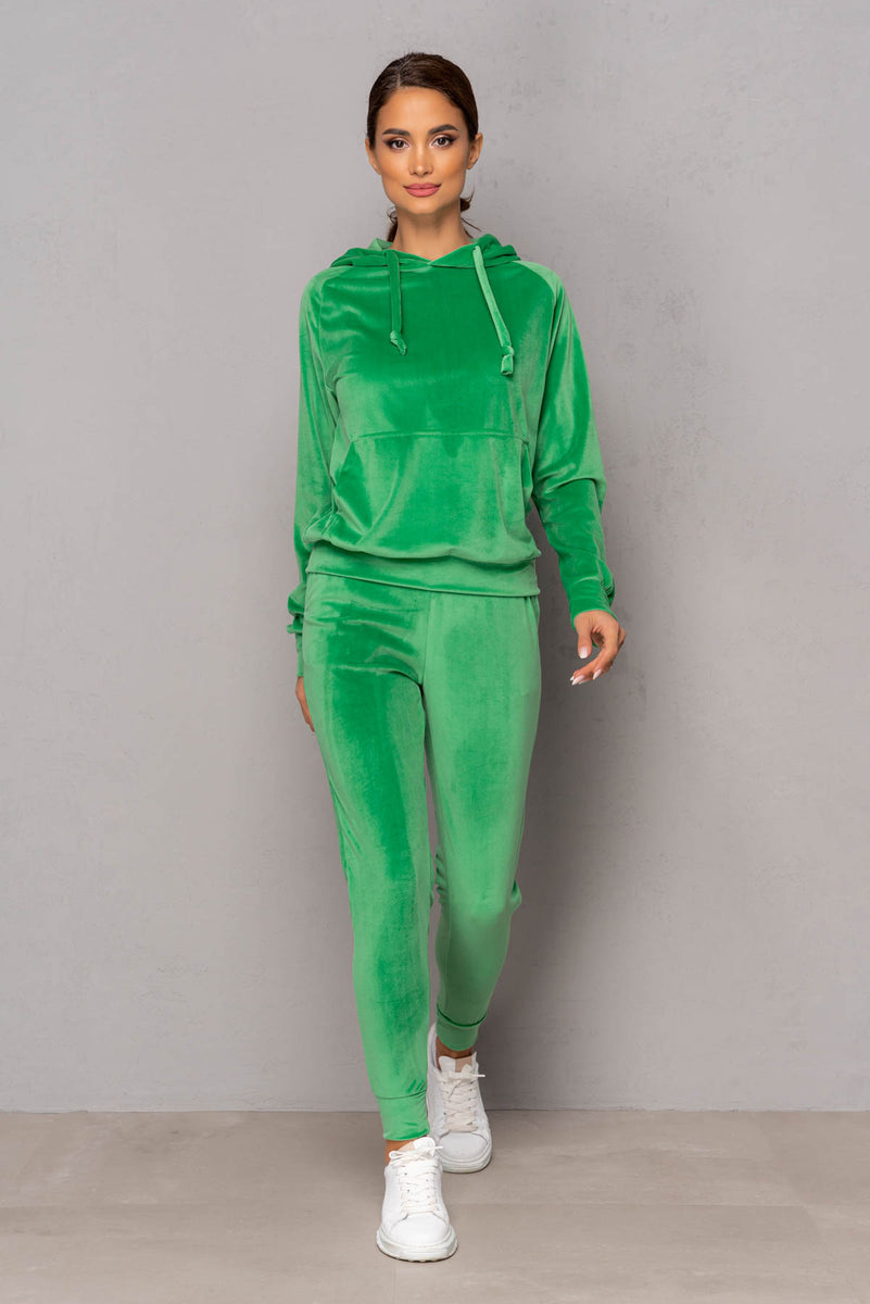 Trening Catifea PUFFY - Verde Crud – BWEAR.RO